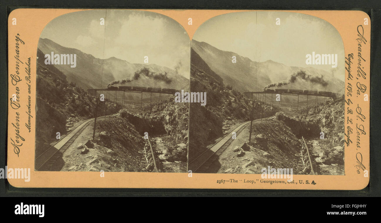 A photograph of the Loop in Georgetown, Colorado, showing the iconic ...