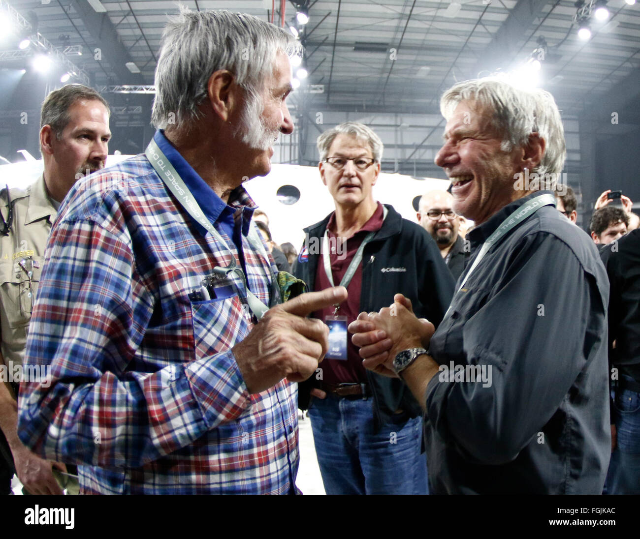 Mojave, California, USA. 19th February, 2016. Aviation pioneer BURT ...