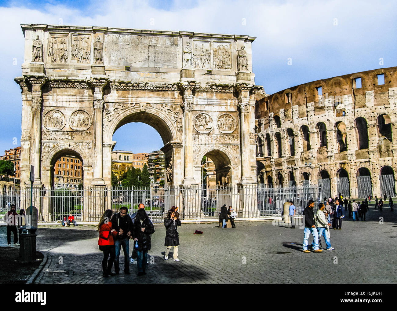 Roman ruins in Rome, Italy Stock Photo - Alamy