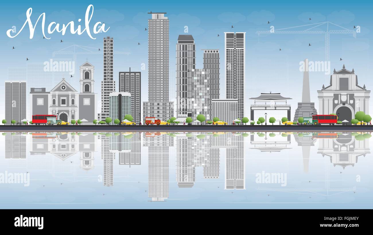 Manila symbol skyline hi-res stock photography and images - Alamy