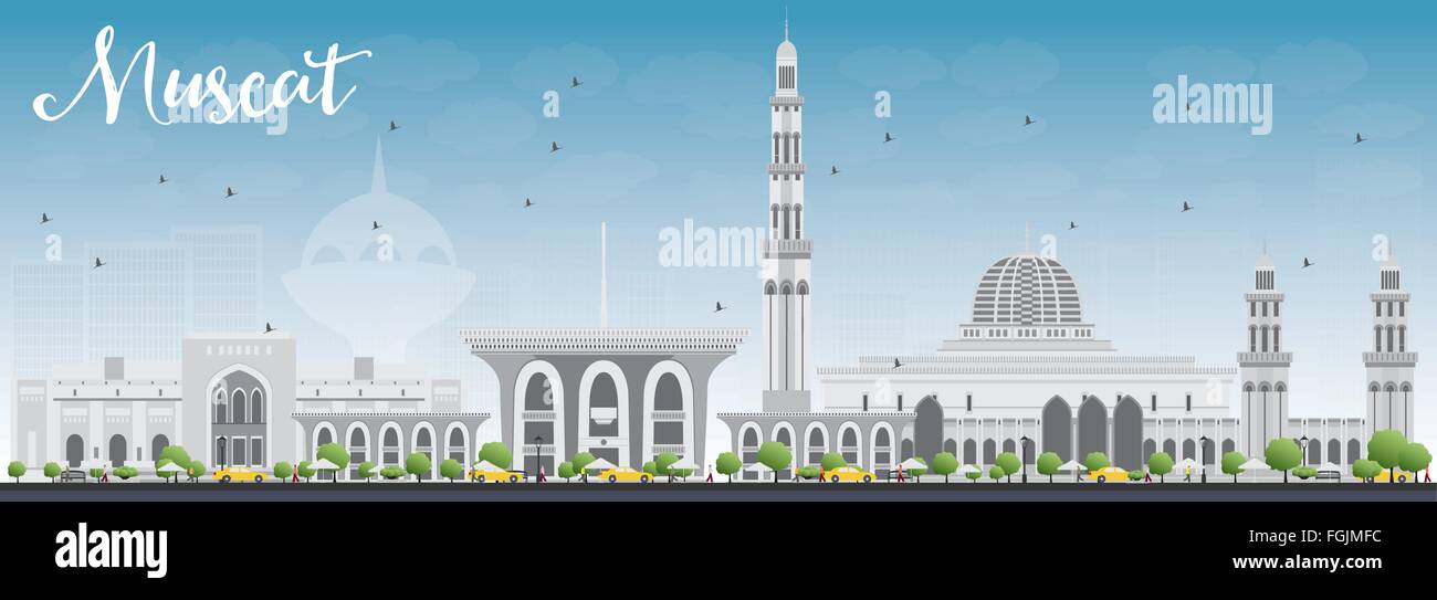 Muscat skyline Stock Vector Images - Alamy