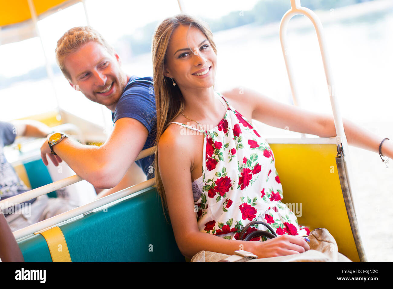 Loving couple outdoor in the summer Stock Photo - Alamy