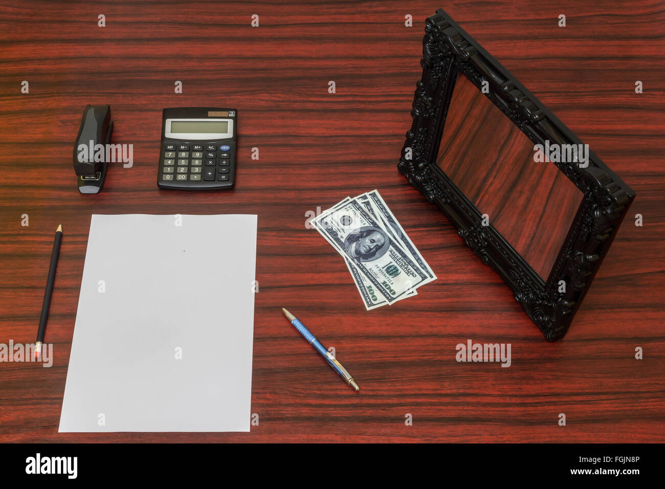 Reflection money in mirror objects hi-res stock photography and images ...