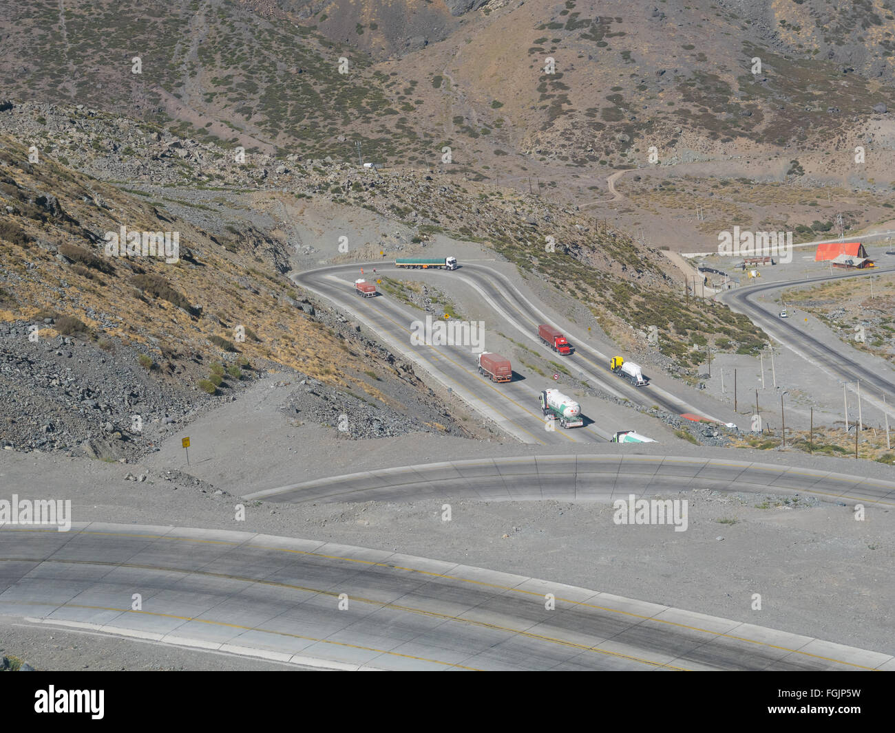 Switchback road chile hi-res stock photography and images - Alamy