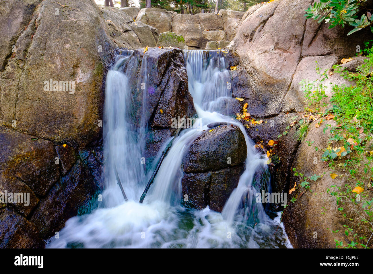 Manmade waterfall hi-res stock photography and images - Alamy