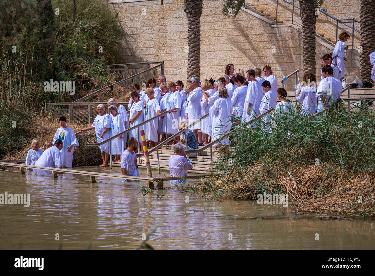 The baptismal site of Jesus on the Israeli side of Bethany Beyond the ...
