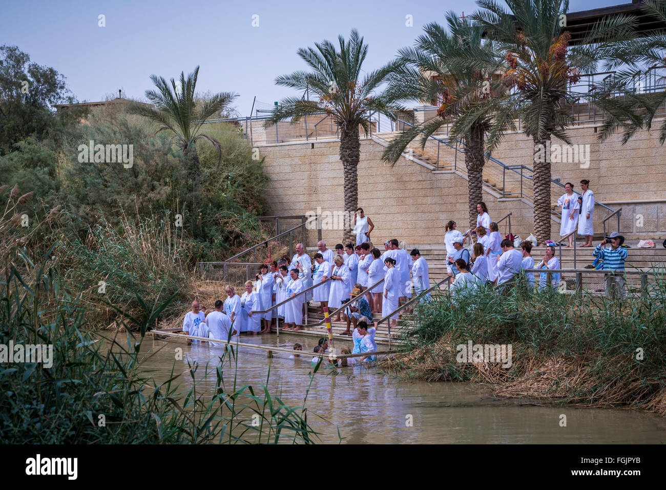 The baptismal site of Jesus on the Israeli side of Bethany Beyond the ...