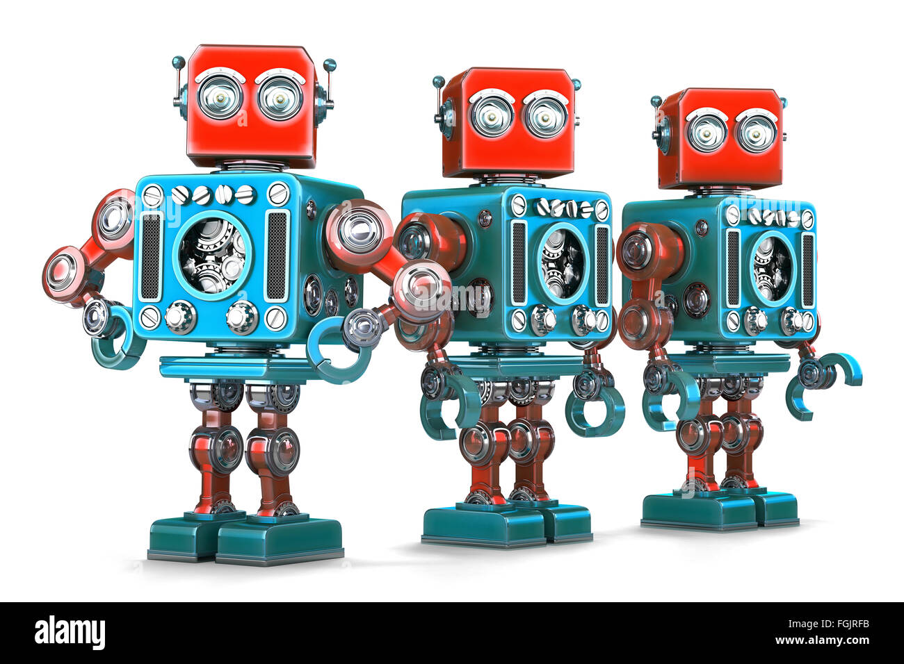 Retro robots hi-res stock photography and images - Alamy