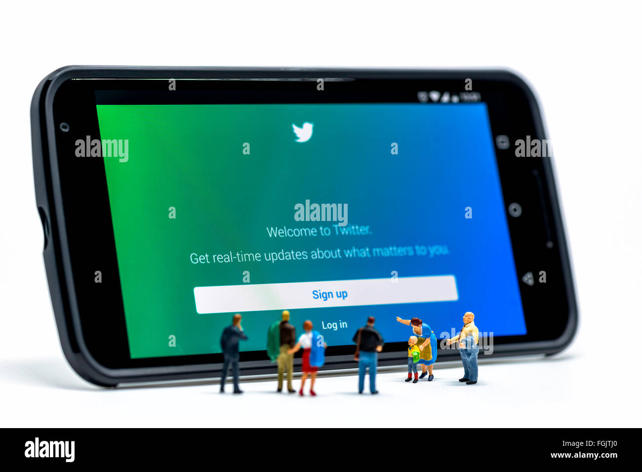 Twitter login screen hi-res stock photography and images - Alamy