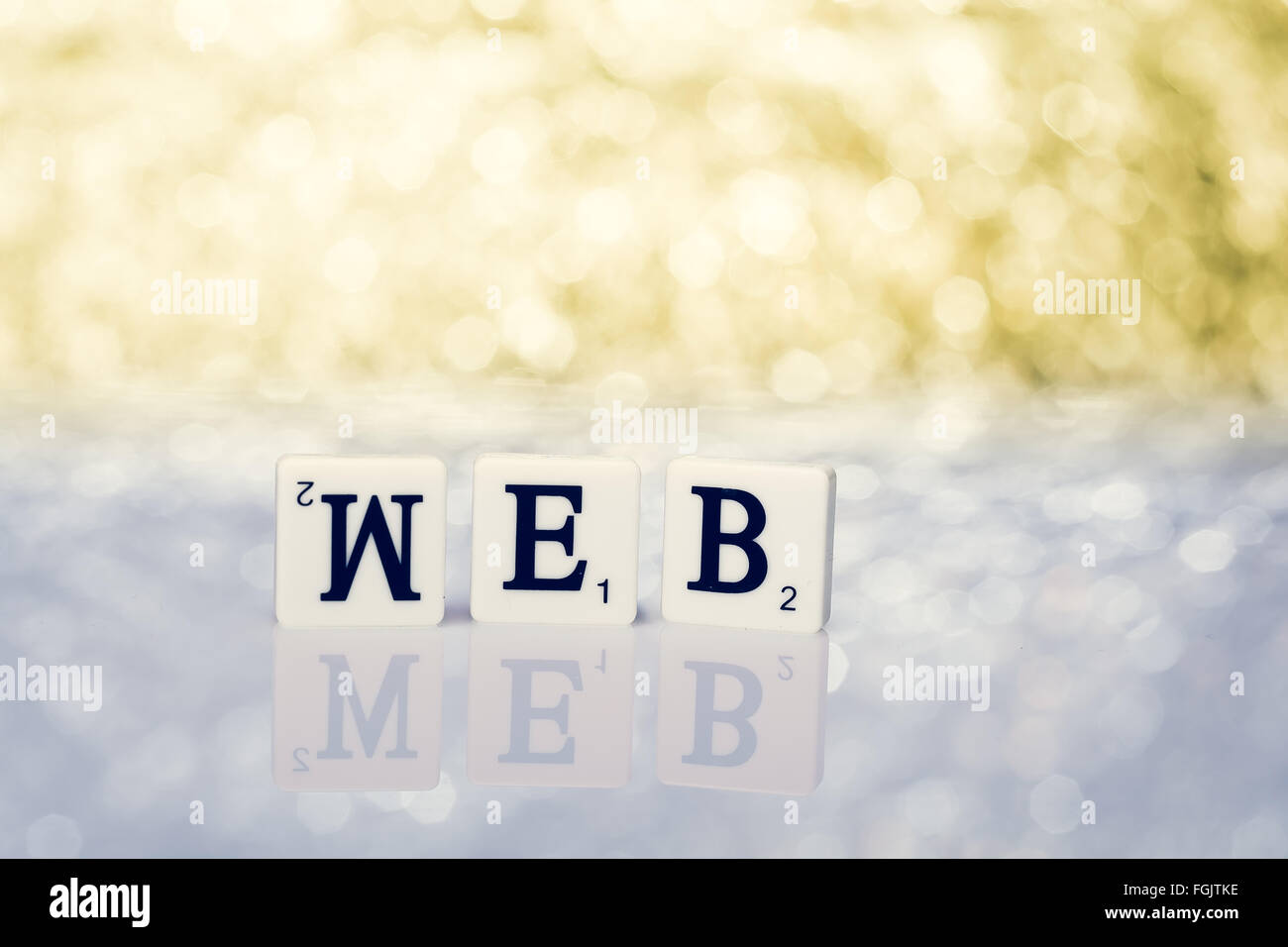 Written word tiles with letters from the game Scrabble - web Stock ...