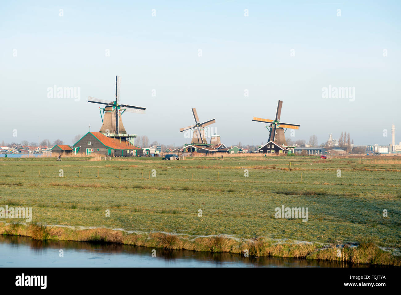 Windmills in Holland Stock Photo - Alamy