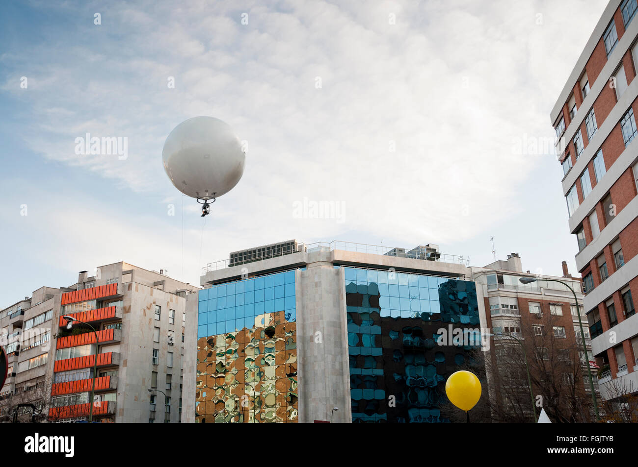 Aerial photography using a captive balloon Stock Photo - Alamy