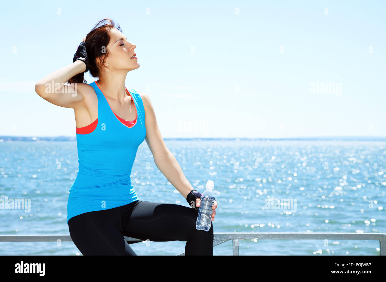 sporty woman outdoors Stock Photo - Alamy