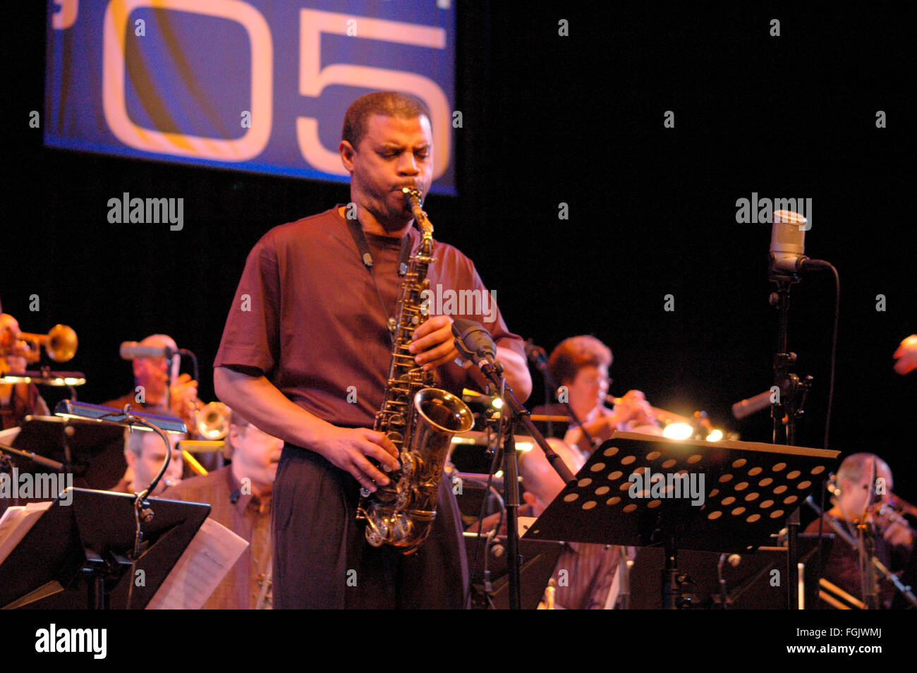 Saxophonist Rich Perry - Auftritt "Maria Schneider Orchestra" im Rahmen ...