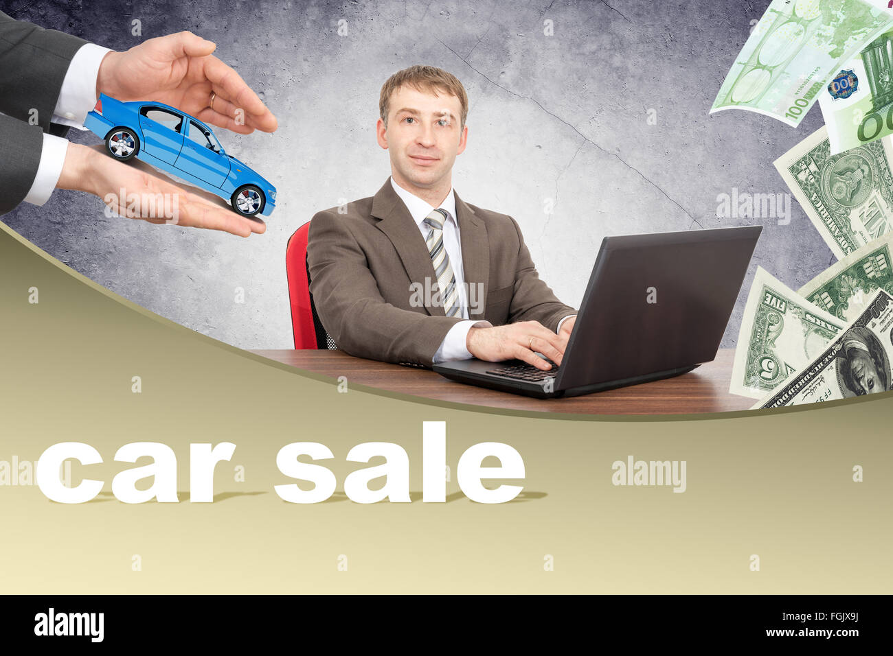 Car sale cash hands hi-res stock photography and images - Alamy