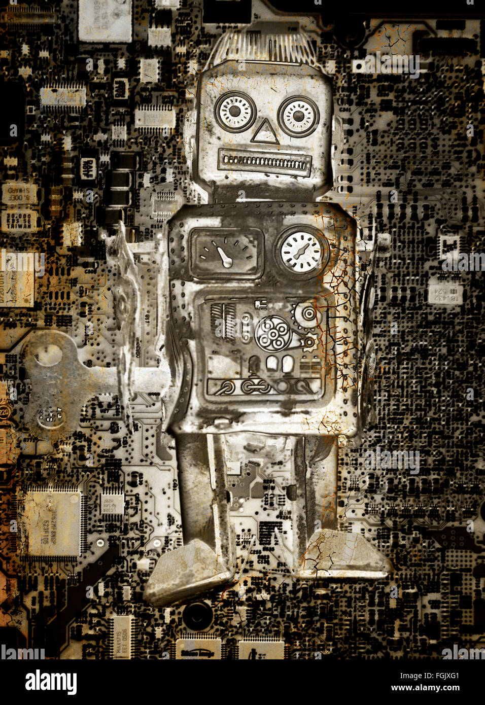 concept broken electronics Stock Photo - Alamy