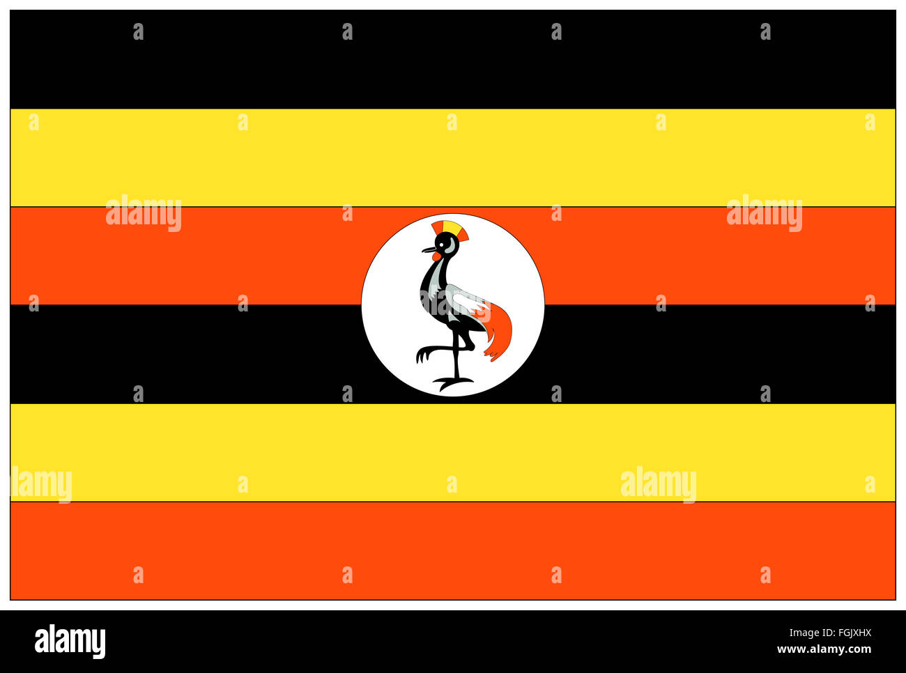 Uganda flag hi-res stock photography and images - Alamy