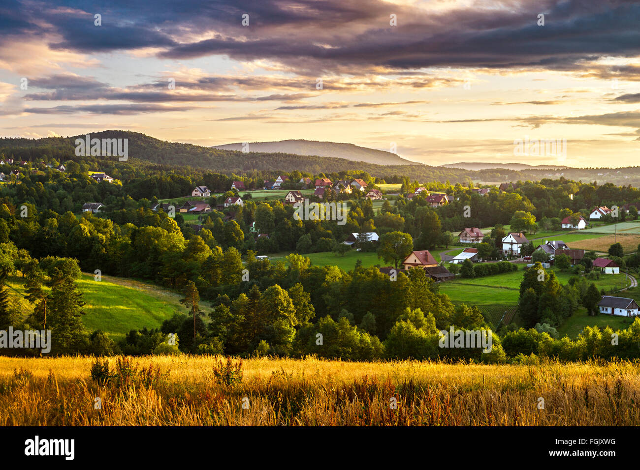 Panorama evening light over hi-res stock photography and images - Alamy