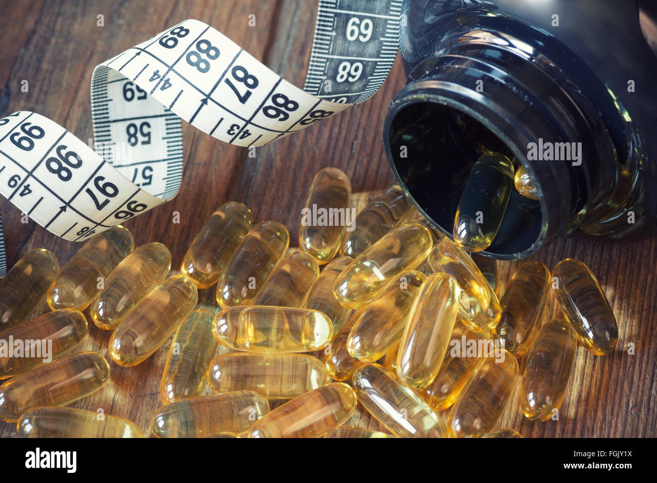 Cod liver oil omega 3 gel capsules Stock Photo - Alamy
