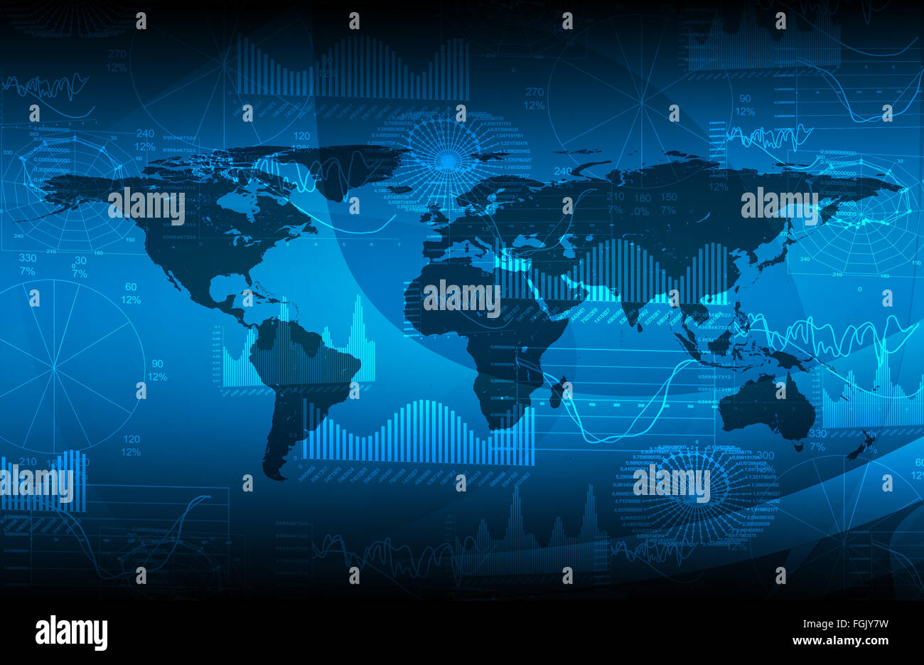 Background with world map Stock Photo - Alamy