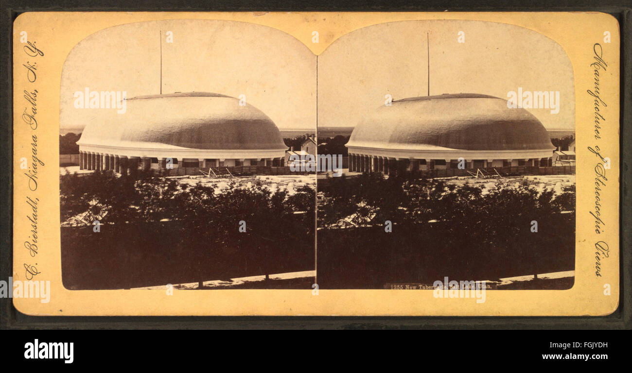 A photograph of the New Tabernacle in Salt Lake City, Utah, captured by ...