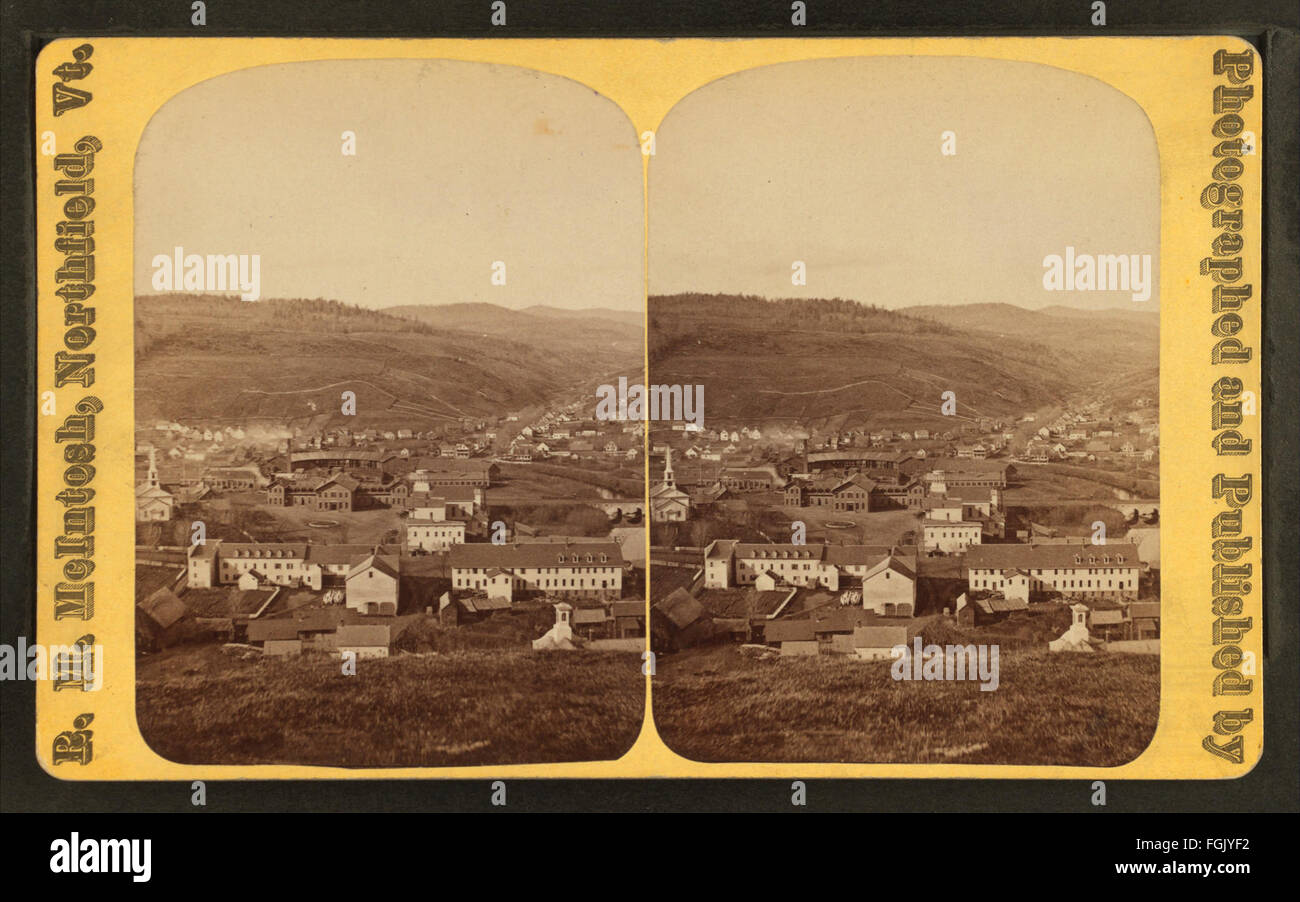 This photograph by R. M. McIntosh shows a view of Northfield, looking ...