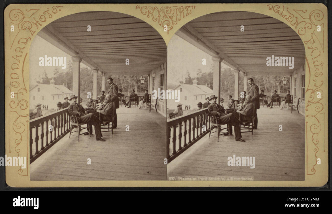 This photograph by Seneca Ray Stoddard captures the Piazza at Paul ...