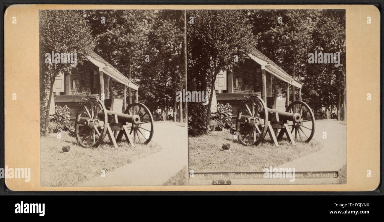 A photograph of the porch of Washington’s Headquarters in Newburgh, New ...