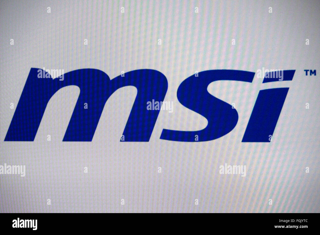 Msi logo hi-res stock photography and images - Alamy