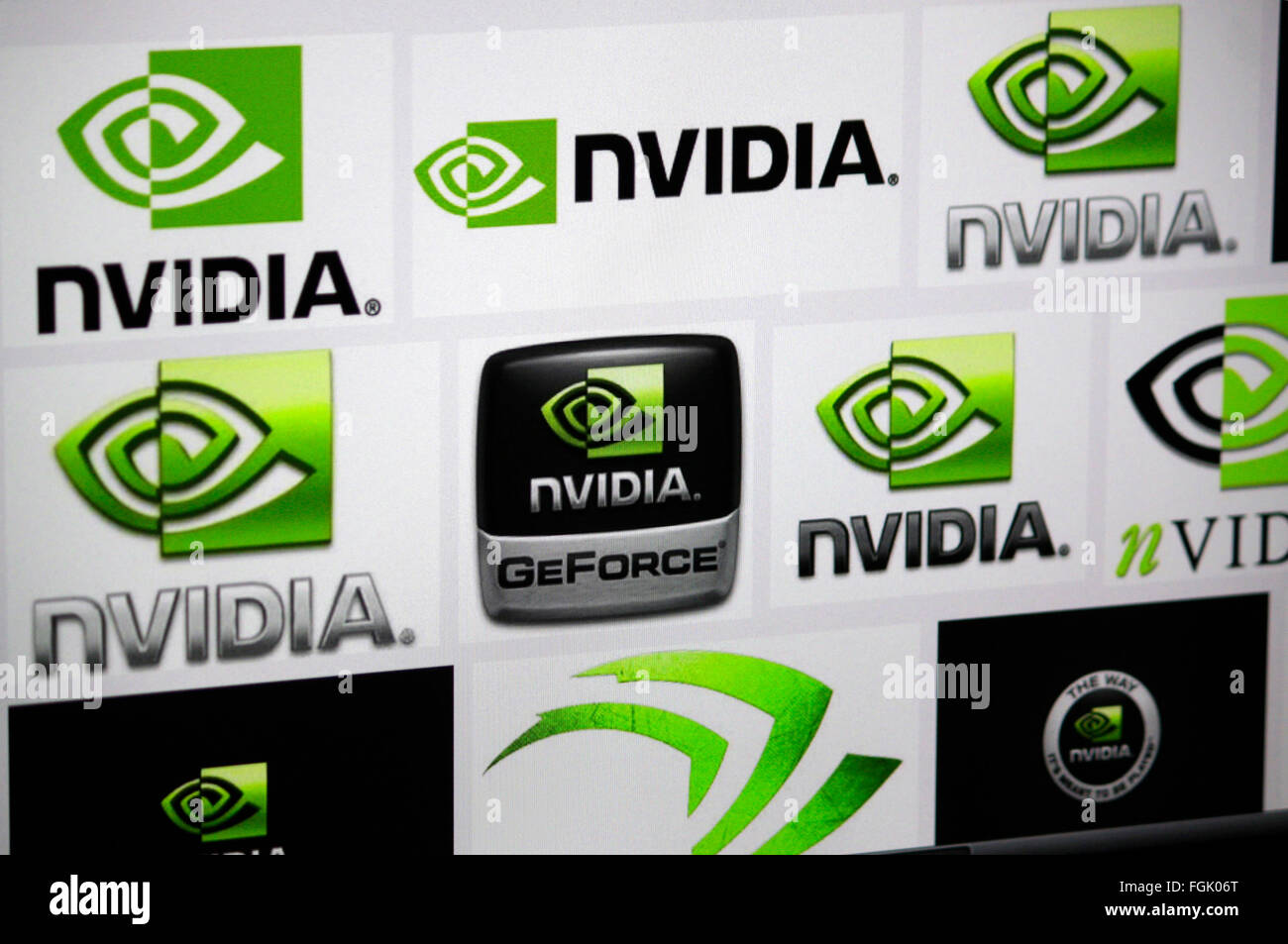 Nvidia logo hi-res stock photography and images - Alamy