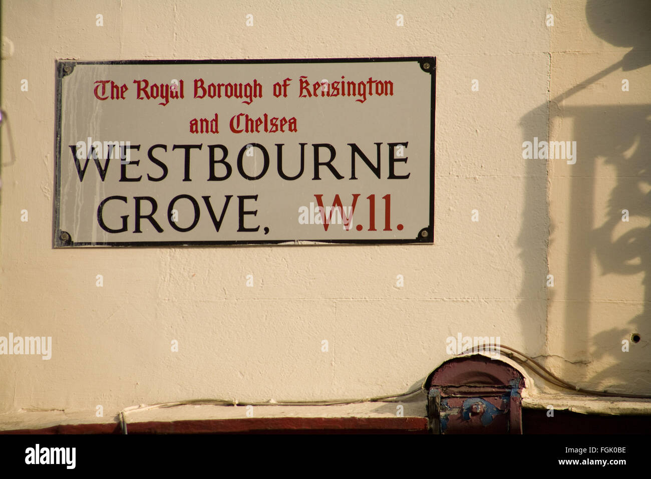 Westbourne Grove Street Sign Stock Photo - Alamy