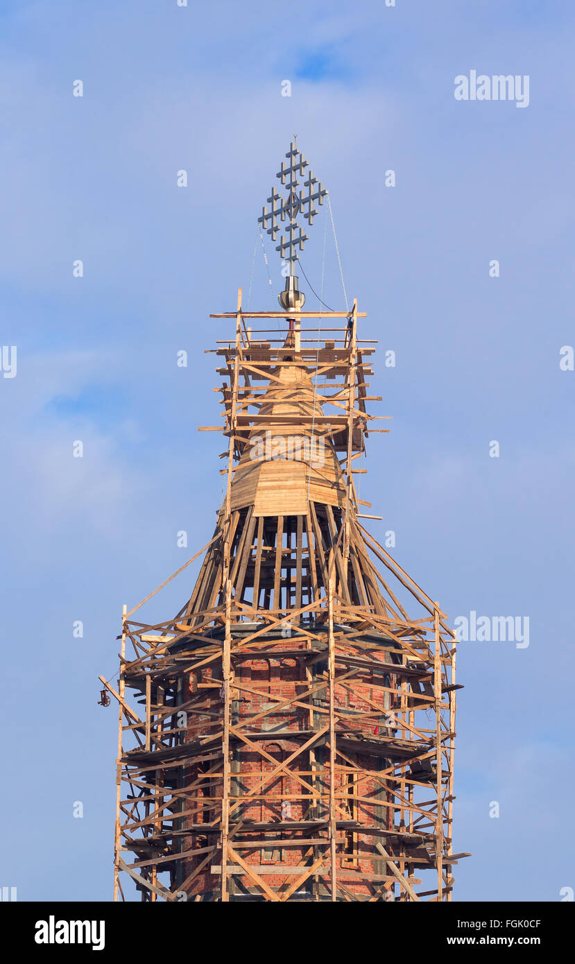 Scaffolding church tower steeple hi-res stock photography and images ...