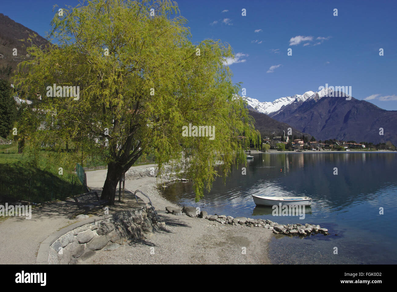 Como Lake lakesite in Gera Lario, Italy Stock Photo - Alamy