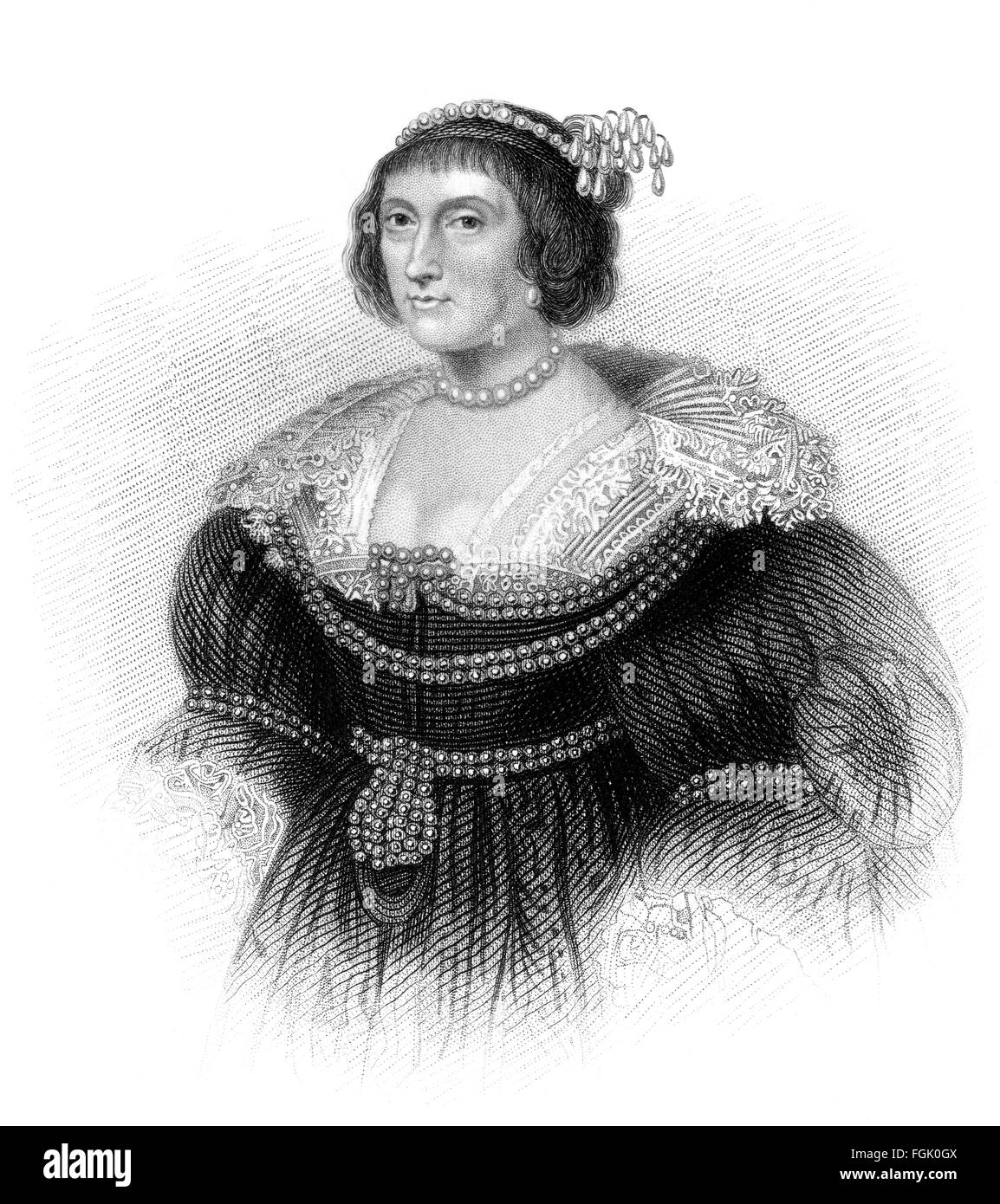 Elizabeth Stuart, the Winter Queen, 1596 - 1662, as the wife of ...