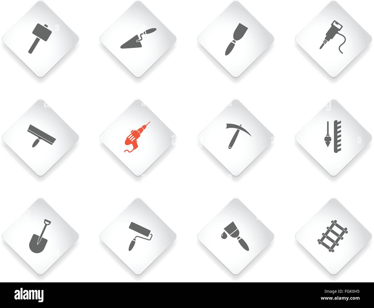 Symbols of building equipment Stock Vector Image & Art - Alamy