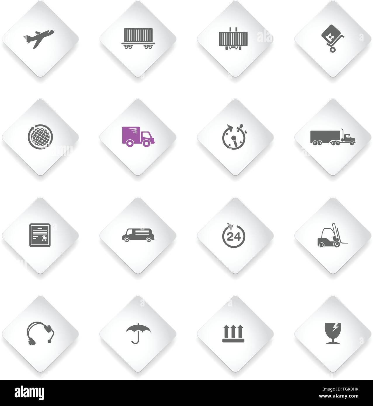 Cargo shipping symbols Stock Vector Image & Art - Alamy