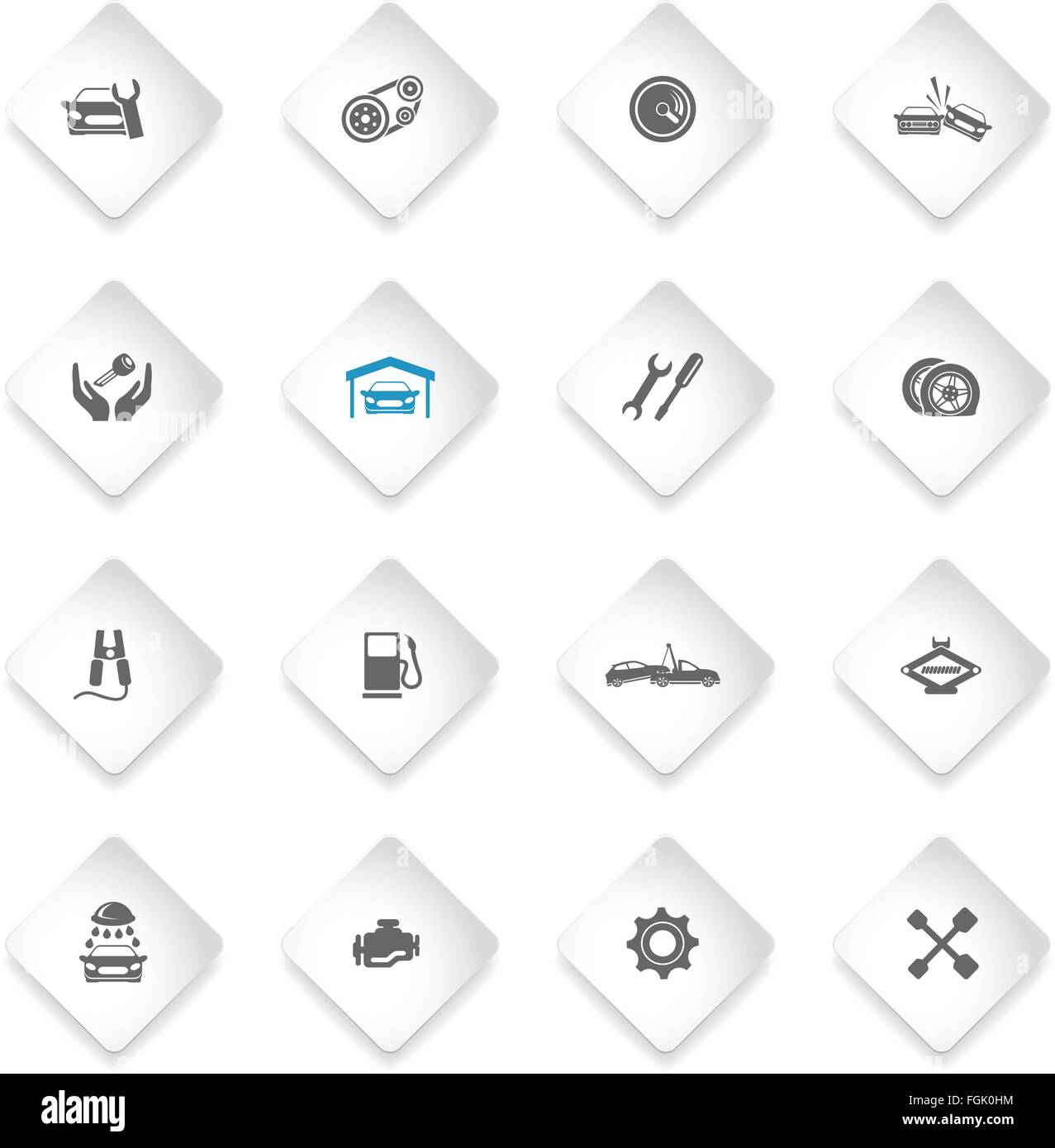 Auto Service Icons Stock Vector Image & Art - Alamy