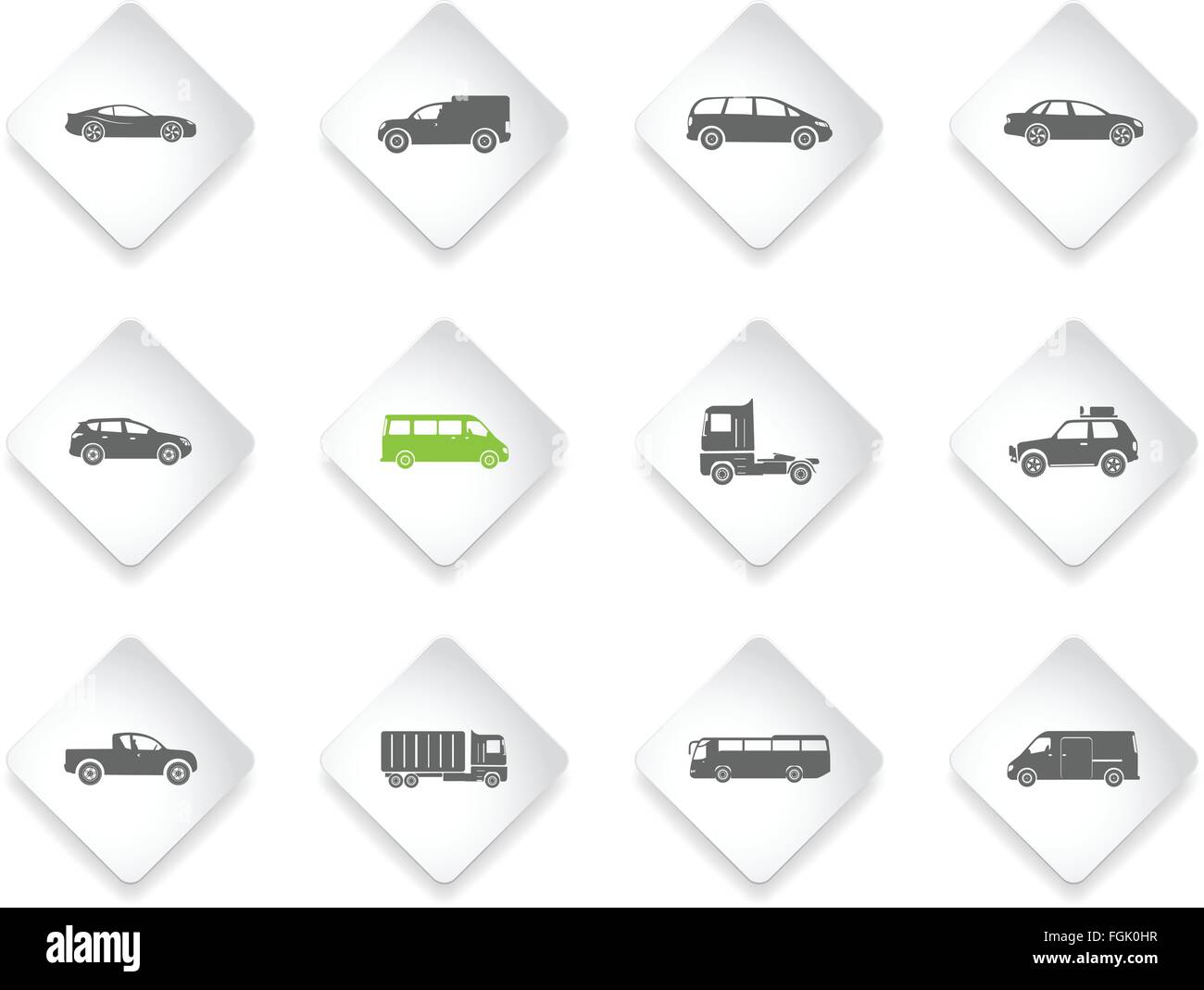 Vehicles Icon Set Stock Vector Image & Art - Alamy