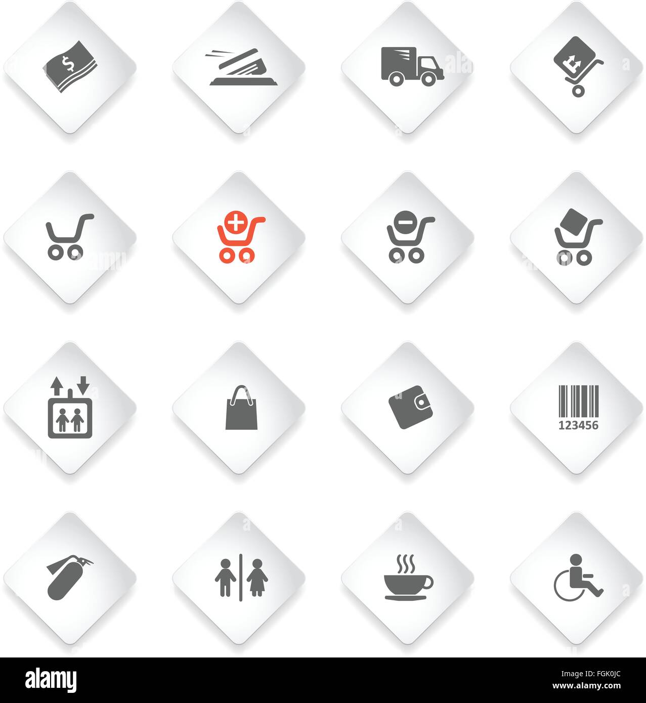 Shopping Icon Set Stock Vector Image & Art - Alamy