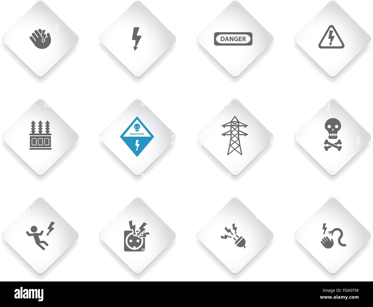 Electricity danger electrocution Stock Vector Images - Alamy