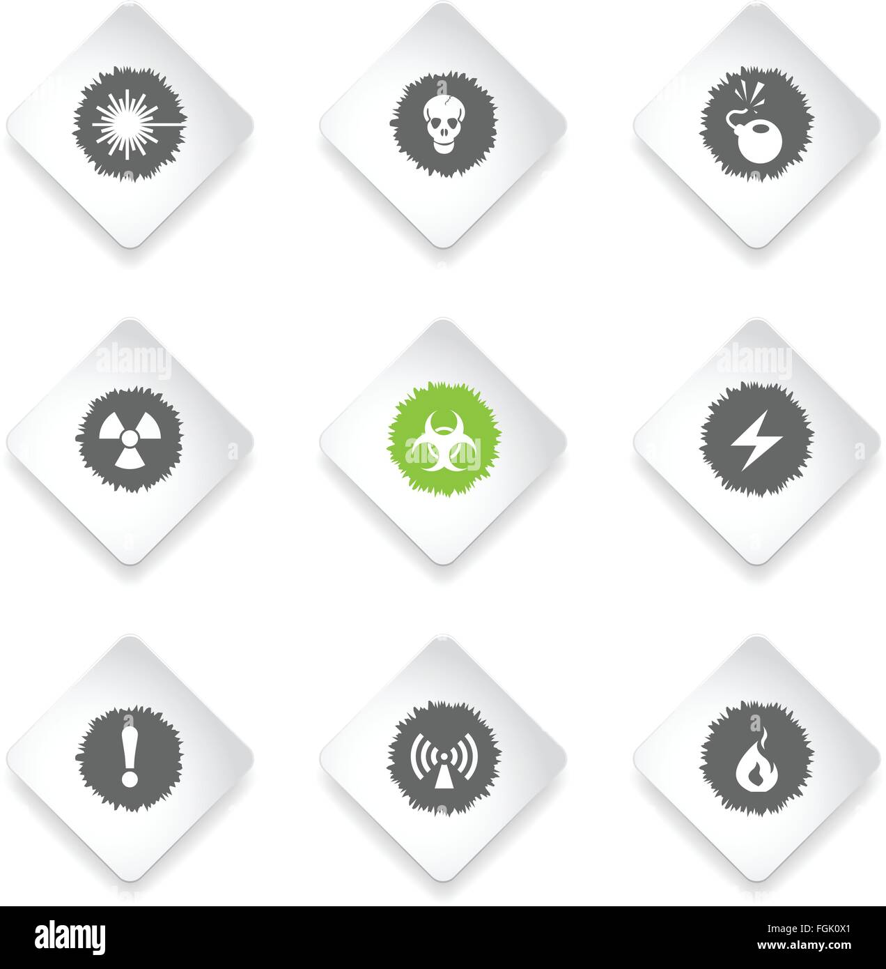 Hazard Sign Icons Stock Vector Image & Art - Alamy