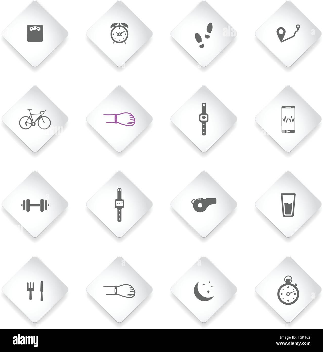 Jogging and workout simply icons Stock Vector Image & Art - Alamy