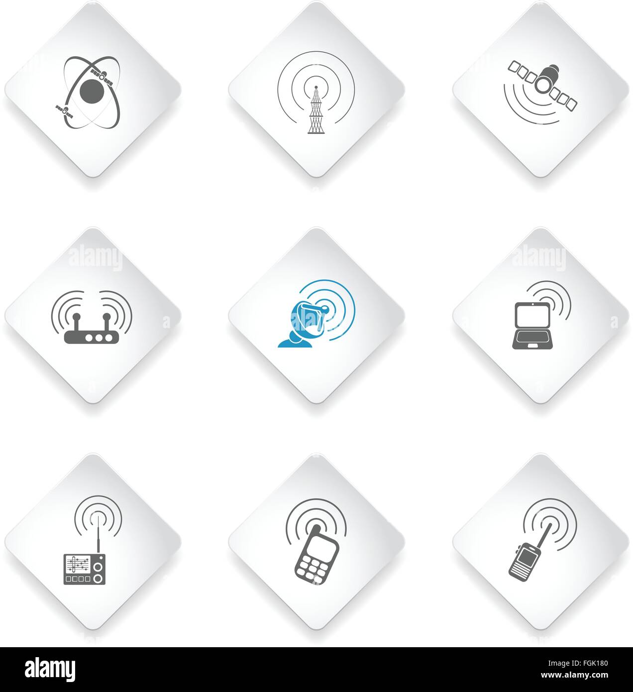 Radio tower symbols Stock Vector Images - Alamy