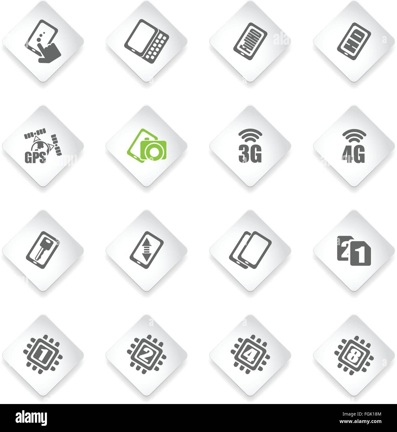 Smartphone, specifications and functions Stock Vector Image & Art - Alamy