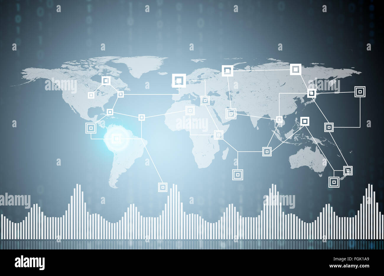 Background with world map Stock Photo - Alamy