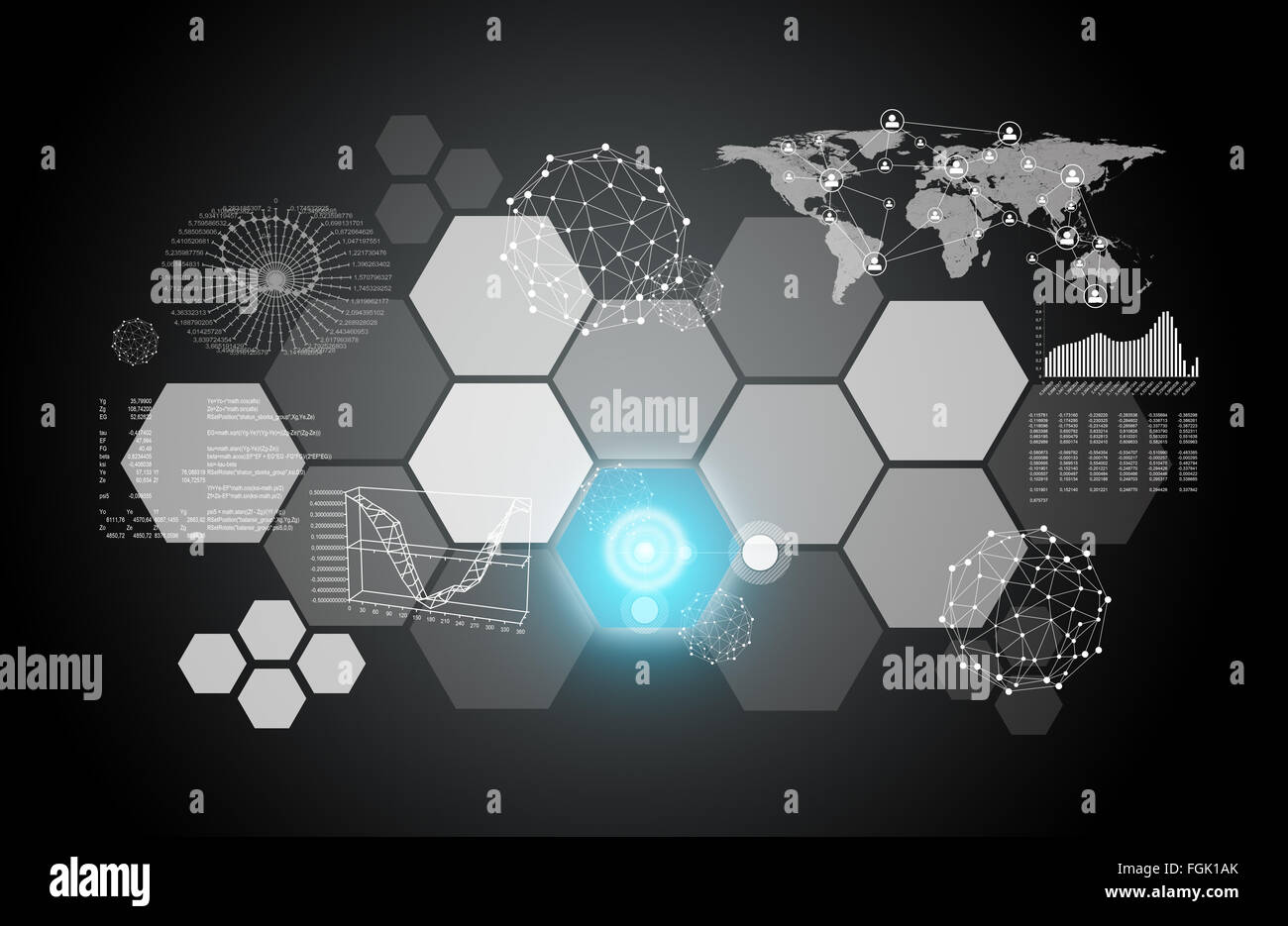 Abstract background with world map Stock Photo - Alamy