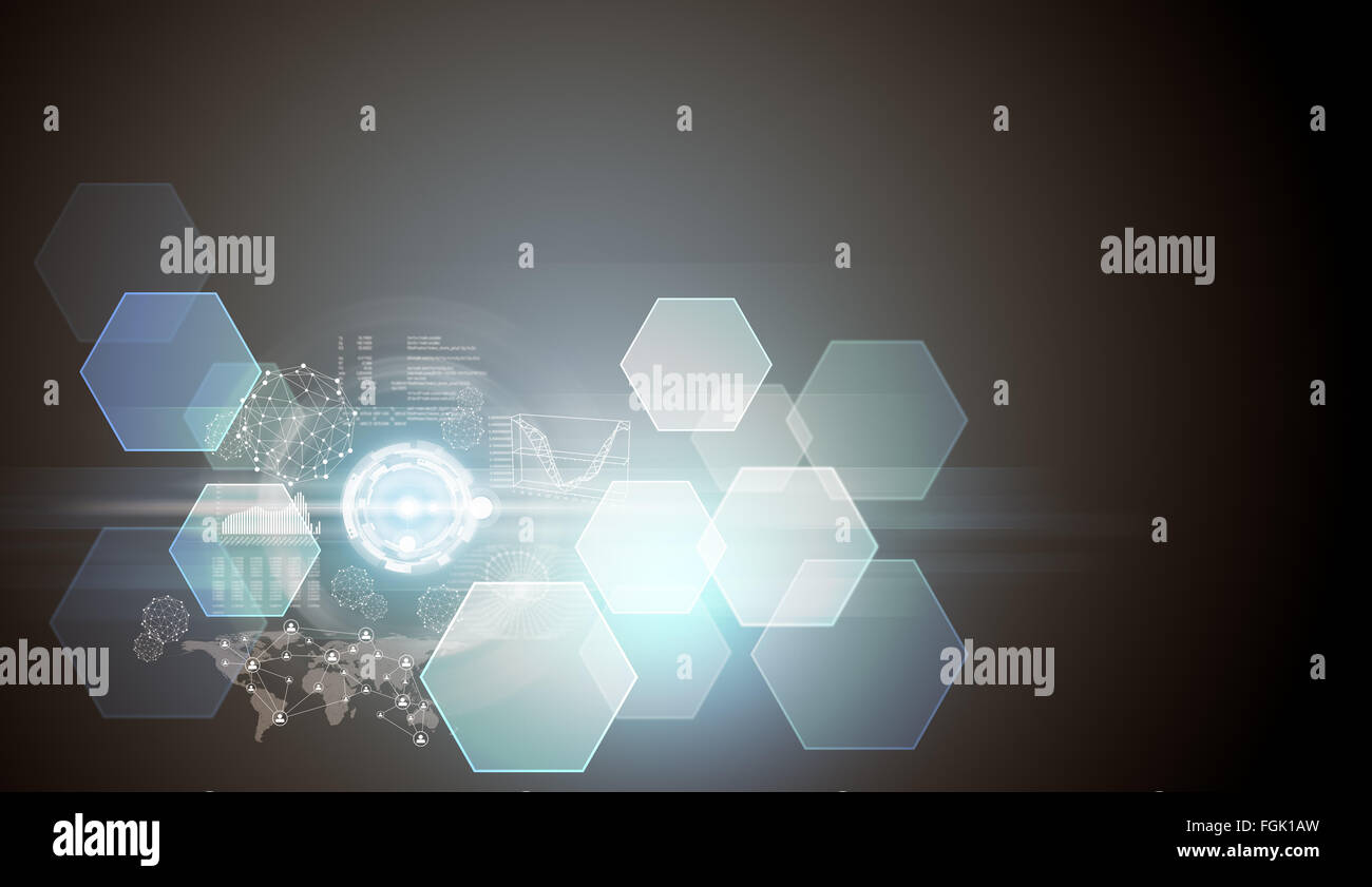 Abstract background with world map Stock Photo - Alamy