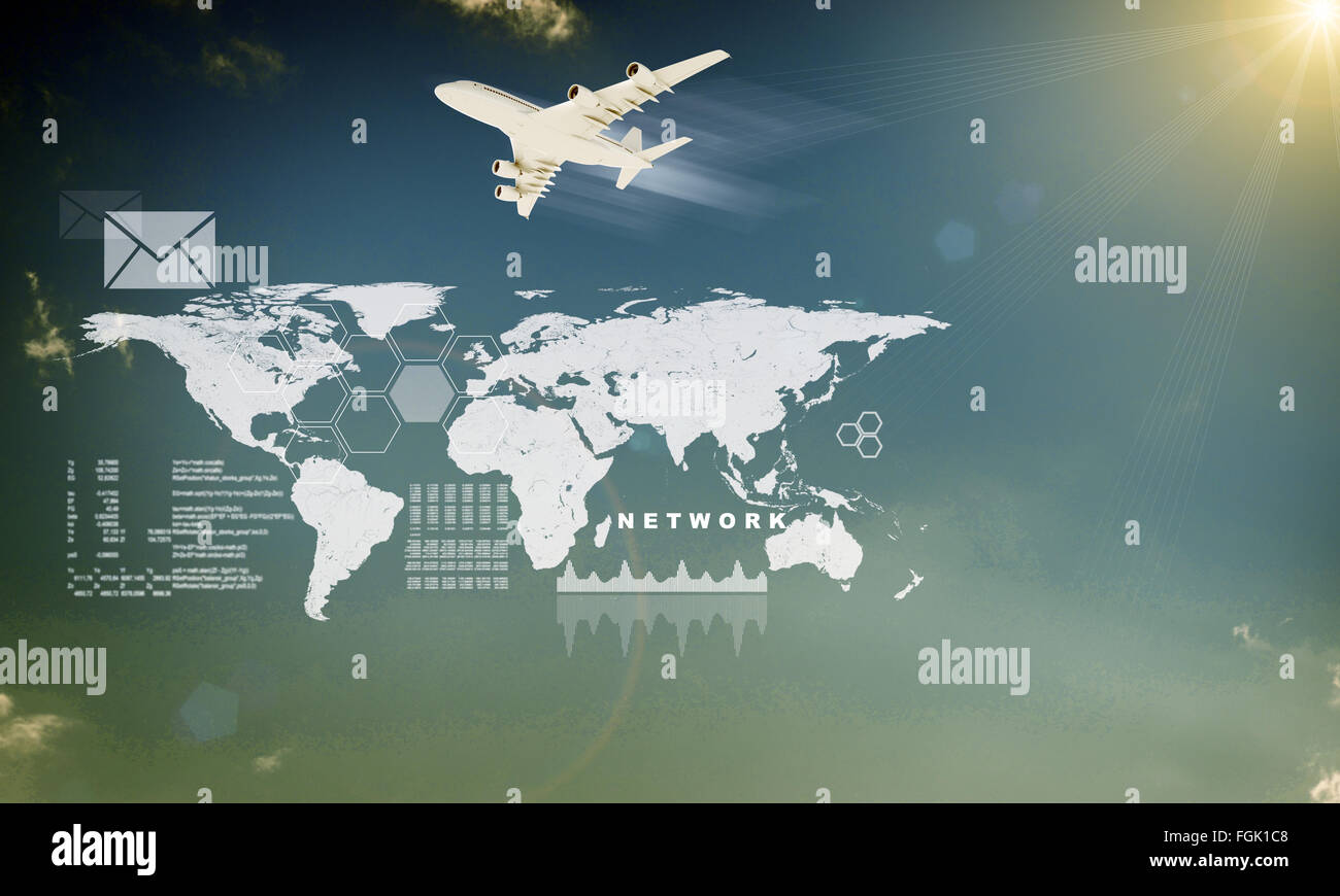 Abstract background with jet Stock Photo - Alamy