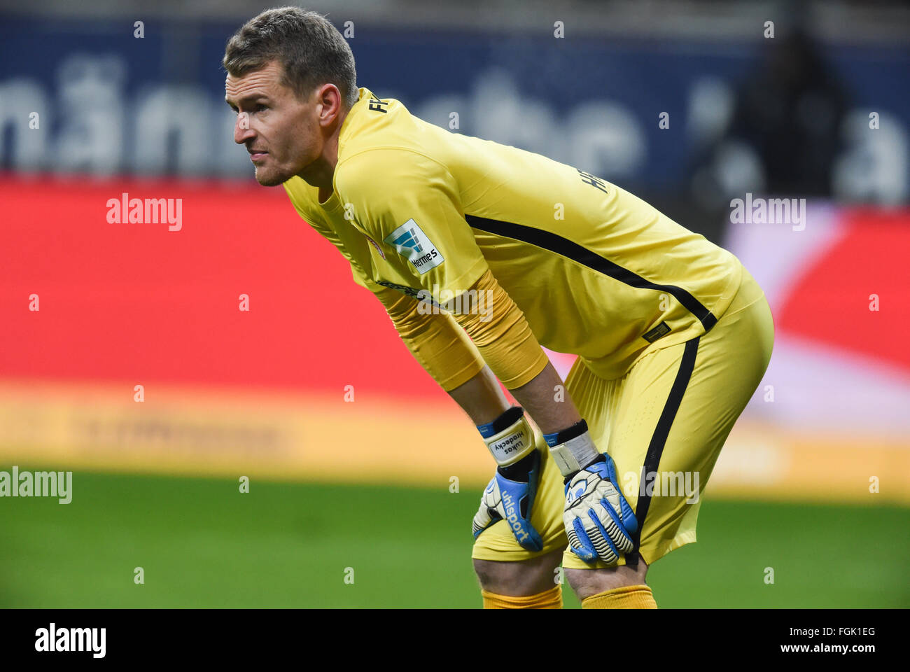 Frankfurt's goalkeeper Lukas Hradecky during the German Bundesliga ...