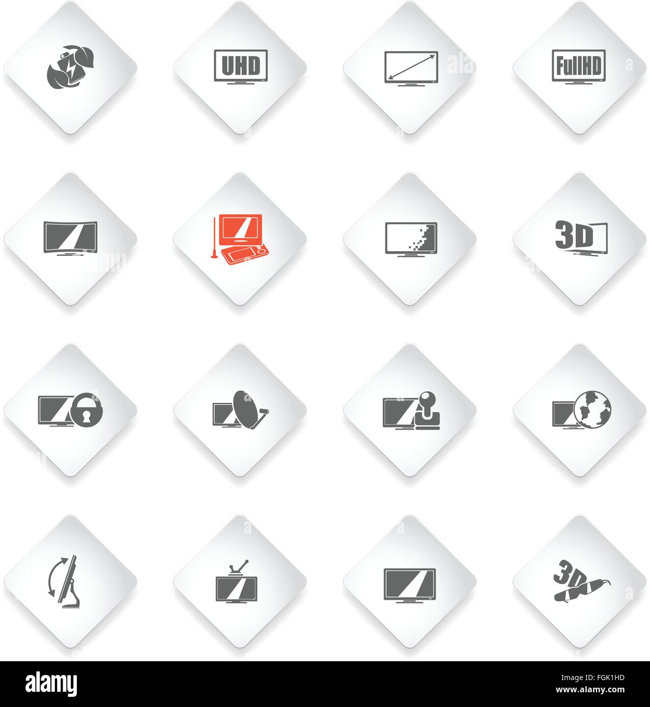 Vector TV features and specifications Stock Vector Image & Art - Alamy